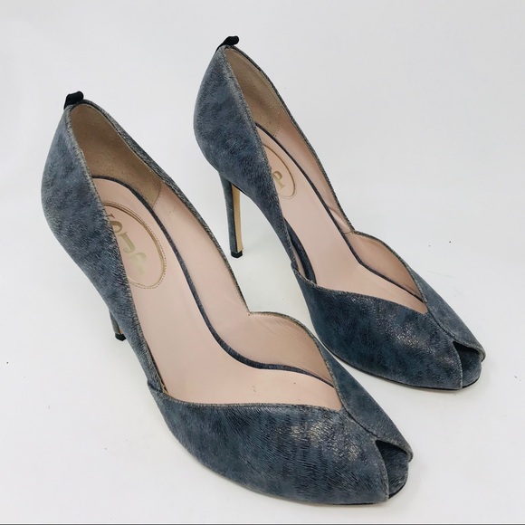 SJP by Sarah Jessica Parker | Shoes | Elegant Gray Peeptoe Heels | Poshmark